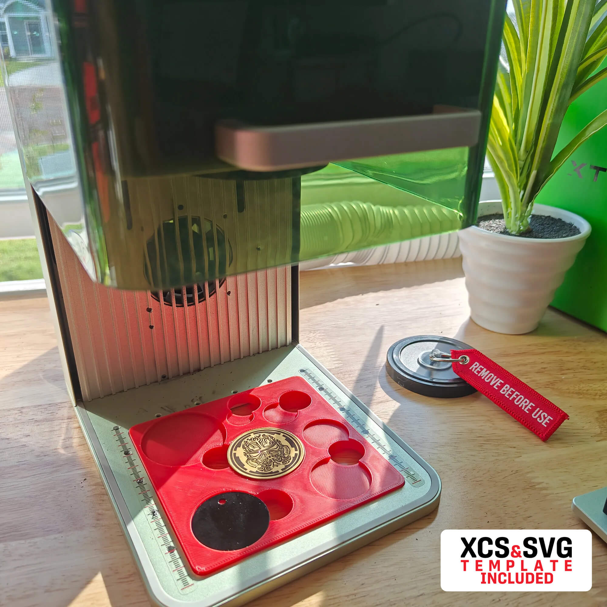 Coin and Circle Tag Fixture – AlivePixel Creates