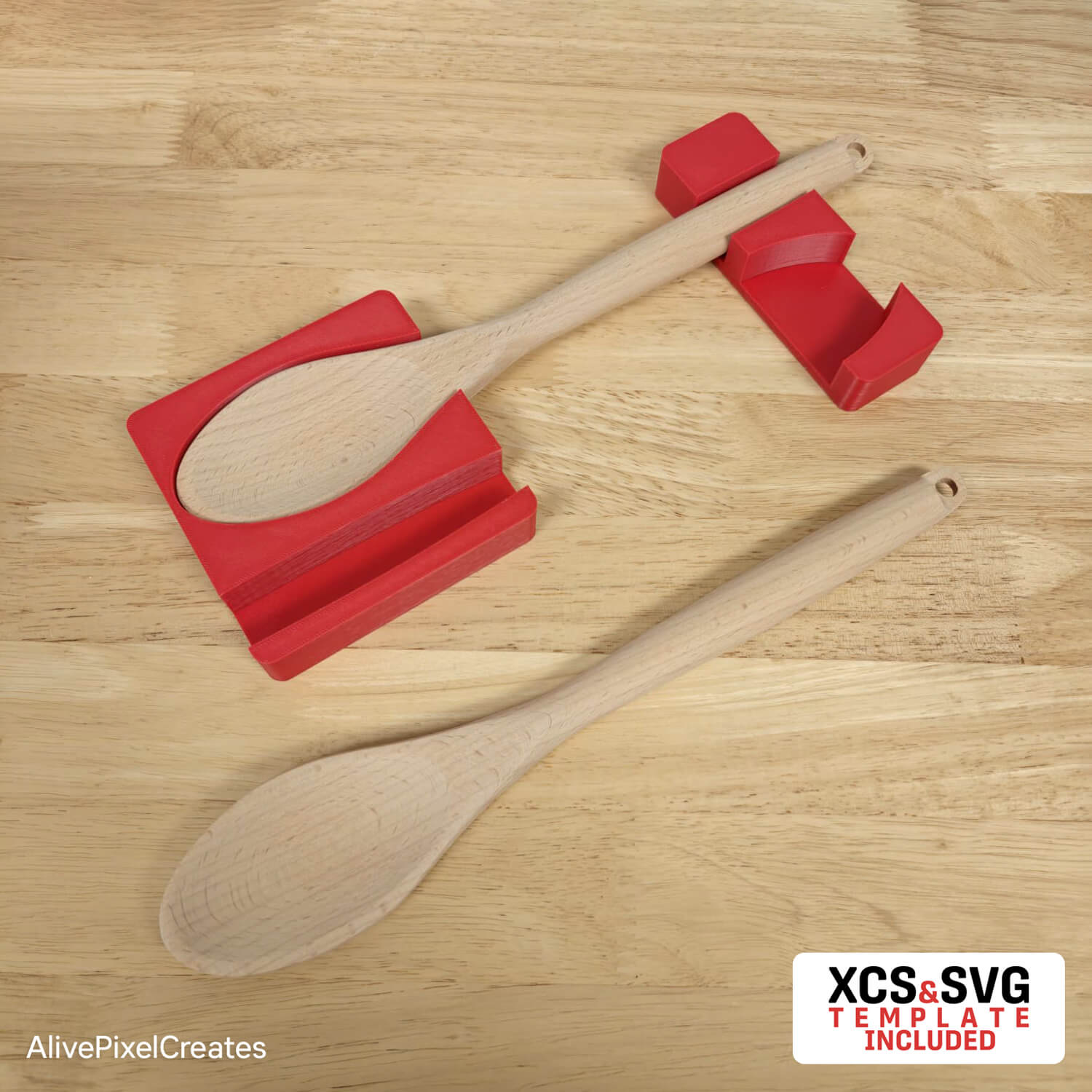 Ikea Wooden Utensils Fixture – AlivePixel Creates