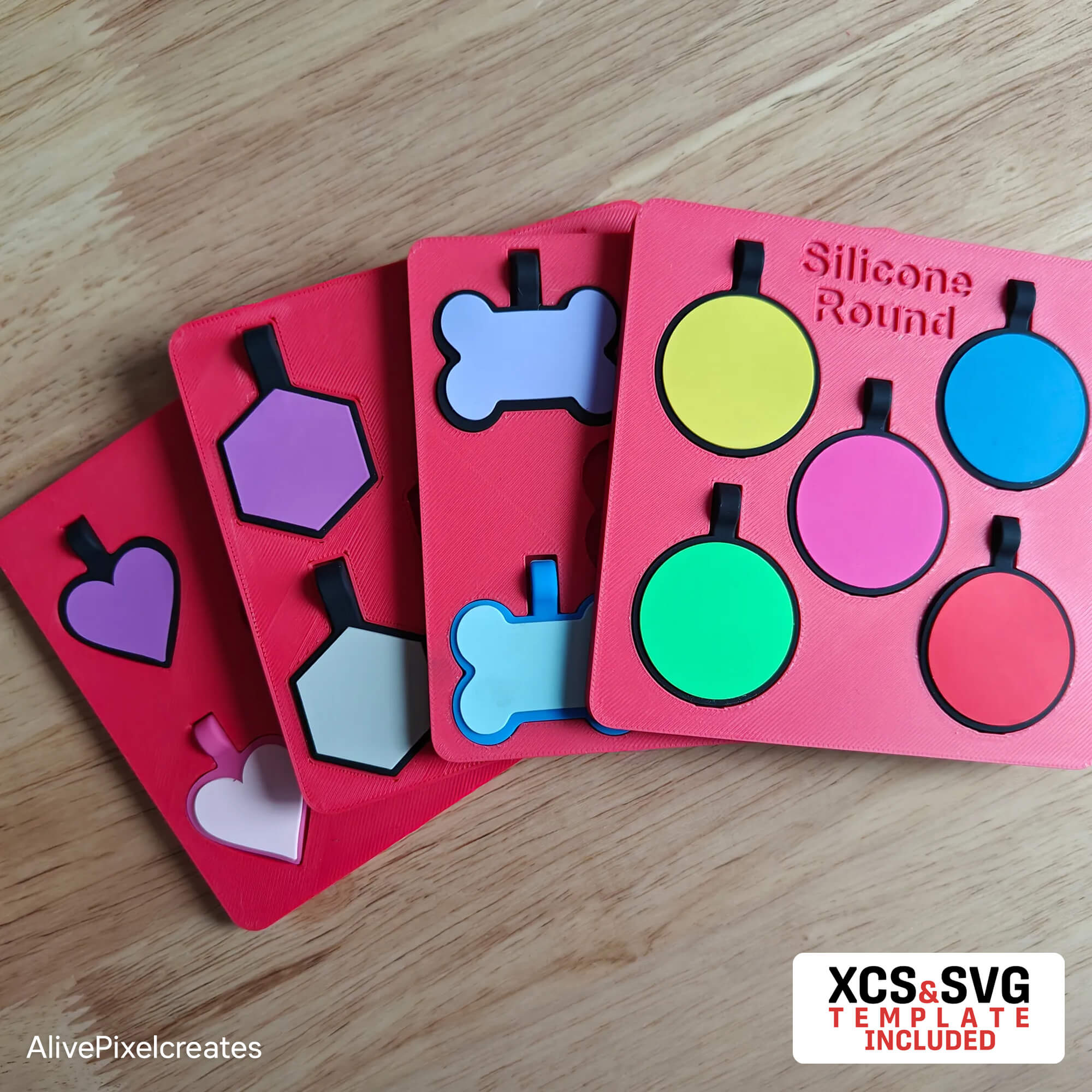 Silicone tags fixture – Soundless Tags – AlivePixel Creates